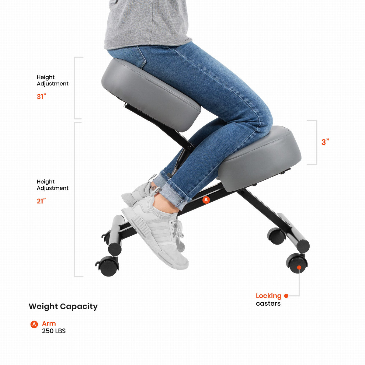 Ergonomic Kneeling Chair – Office Tailor